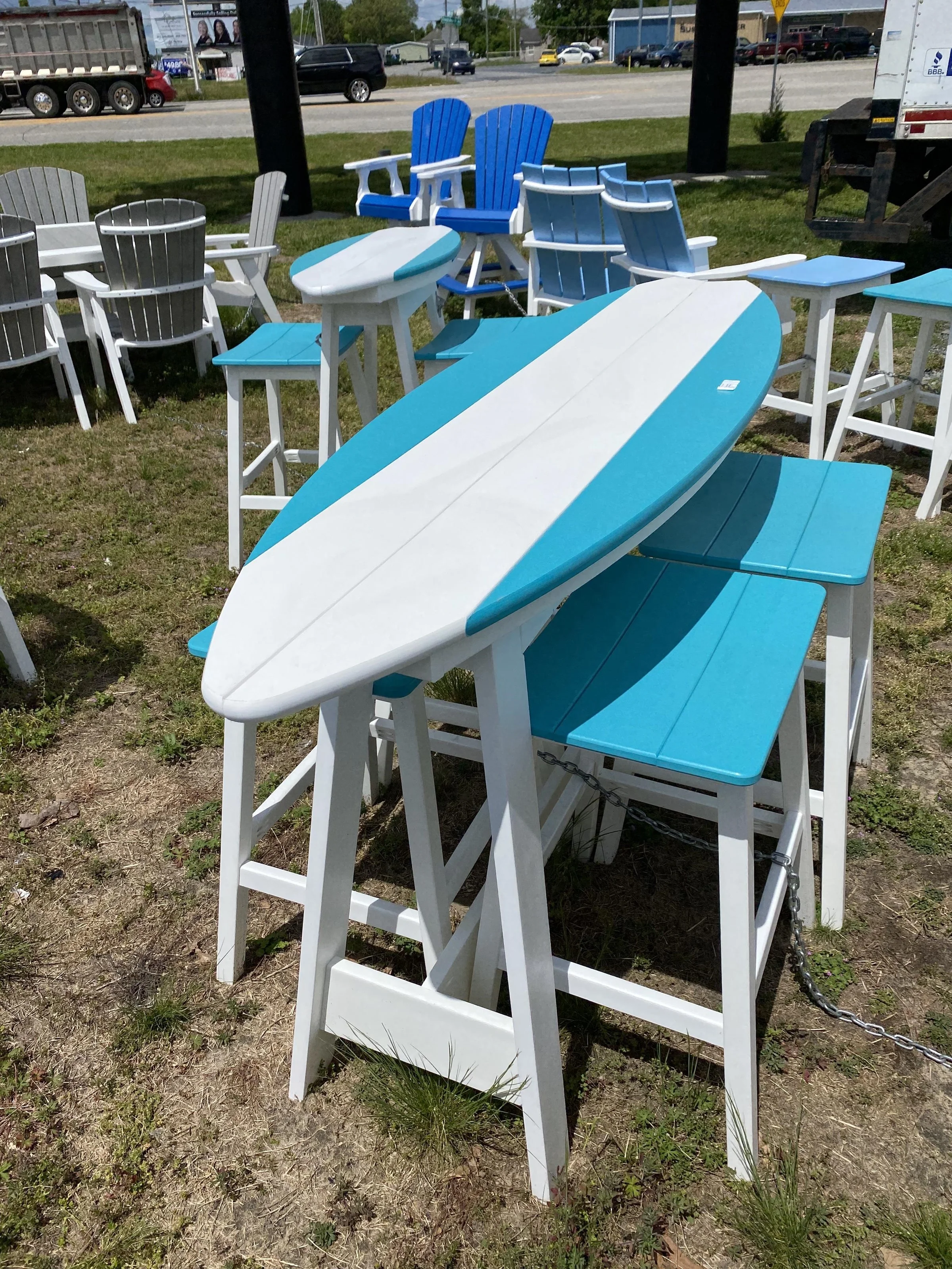 Paradise Outdoor Designs Paradise Outdoor Design 000001172451 CWS 440PRE 6' Surf BoardTable WH ...
